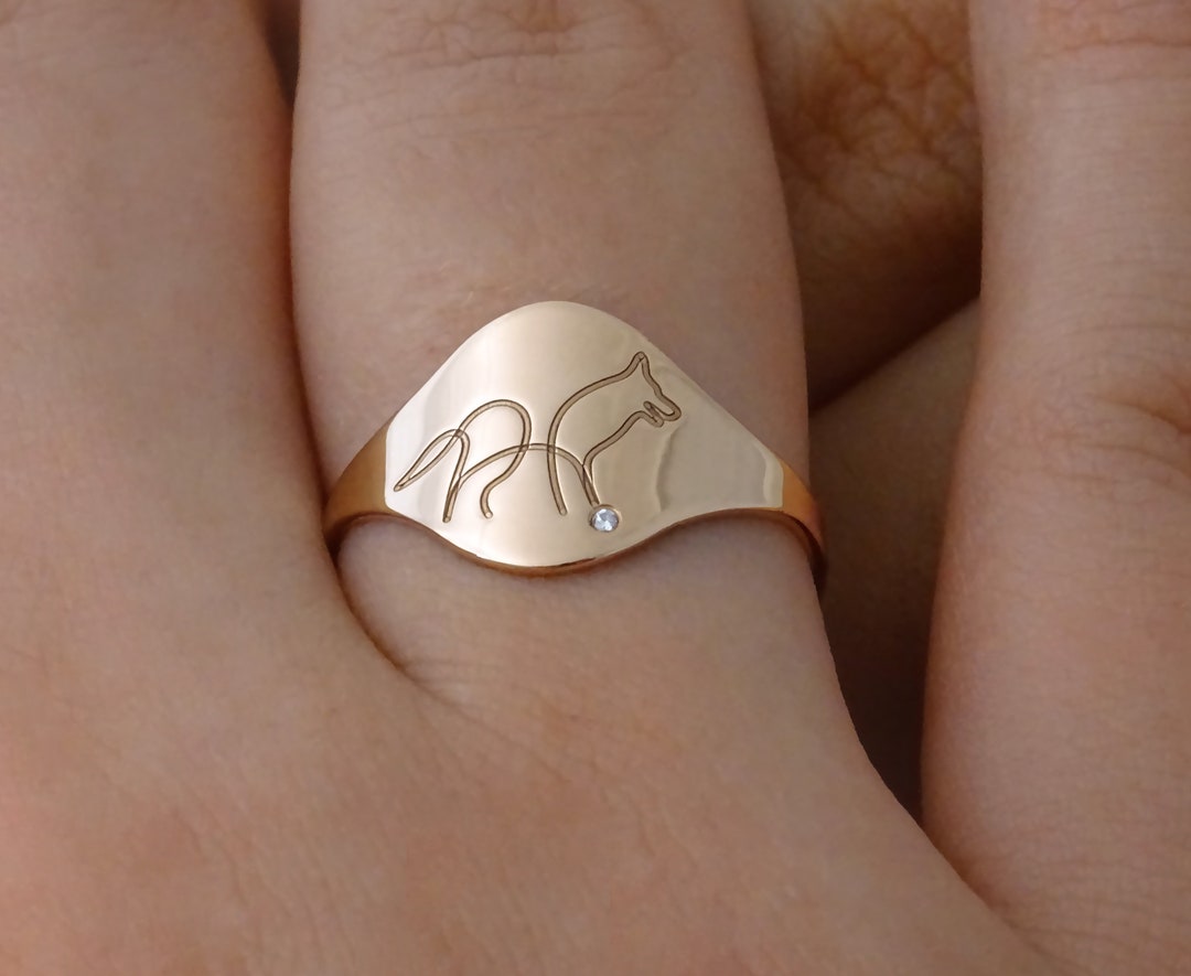 Silver Symbol Ring, Custom Gemstone Symbol Ring, Mother’s Day Gift ...