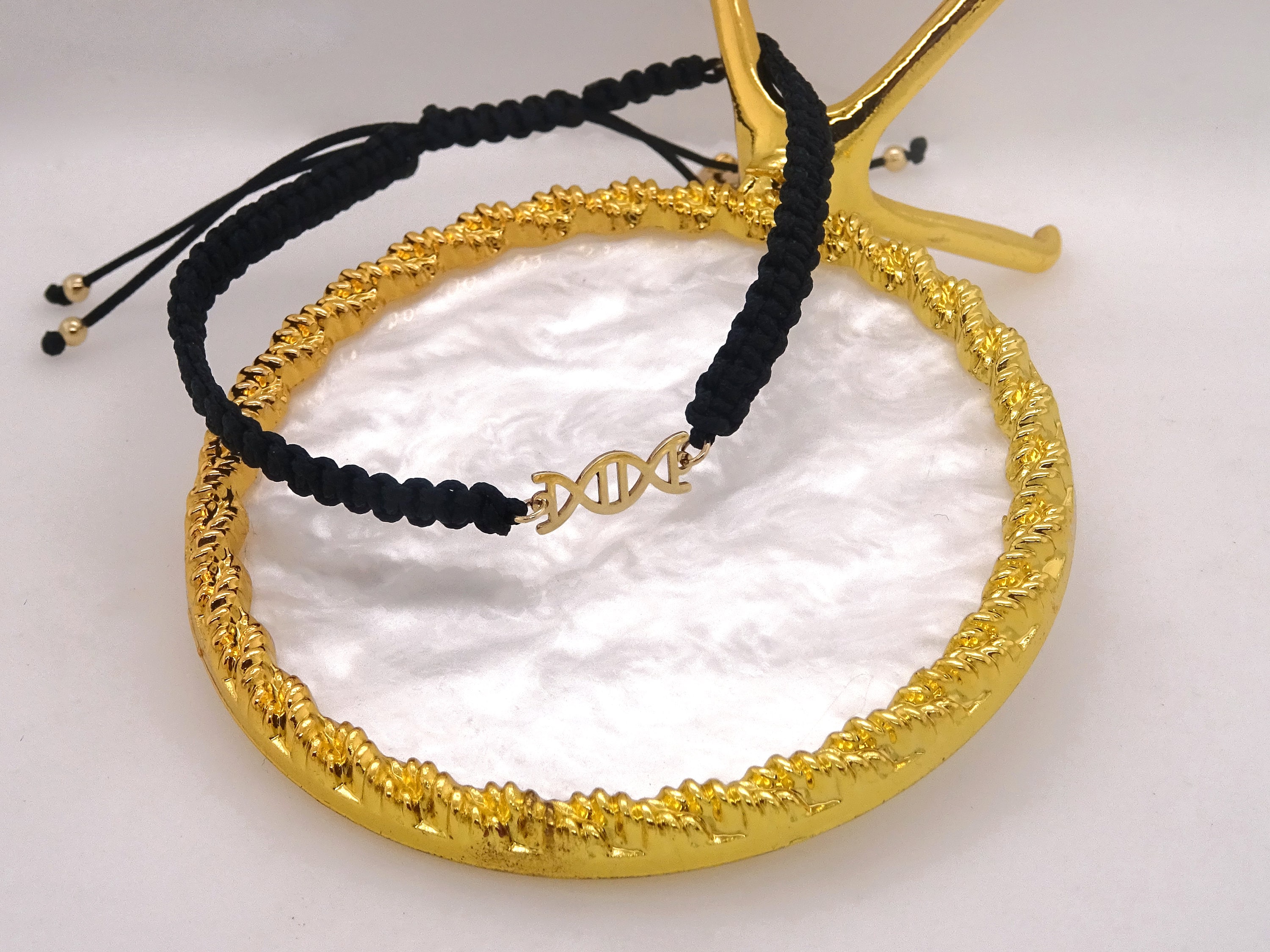 Solid Gold DNA Bracelet, DNA Jewel, Science Jewel, Biology Student Gift ...
