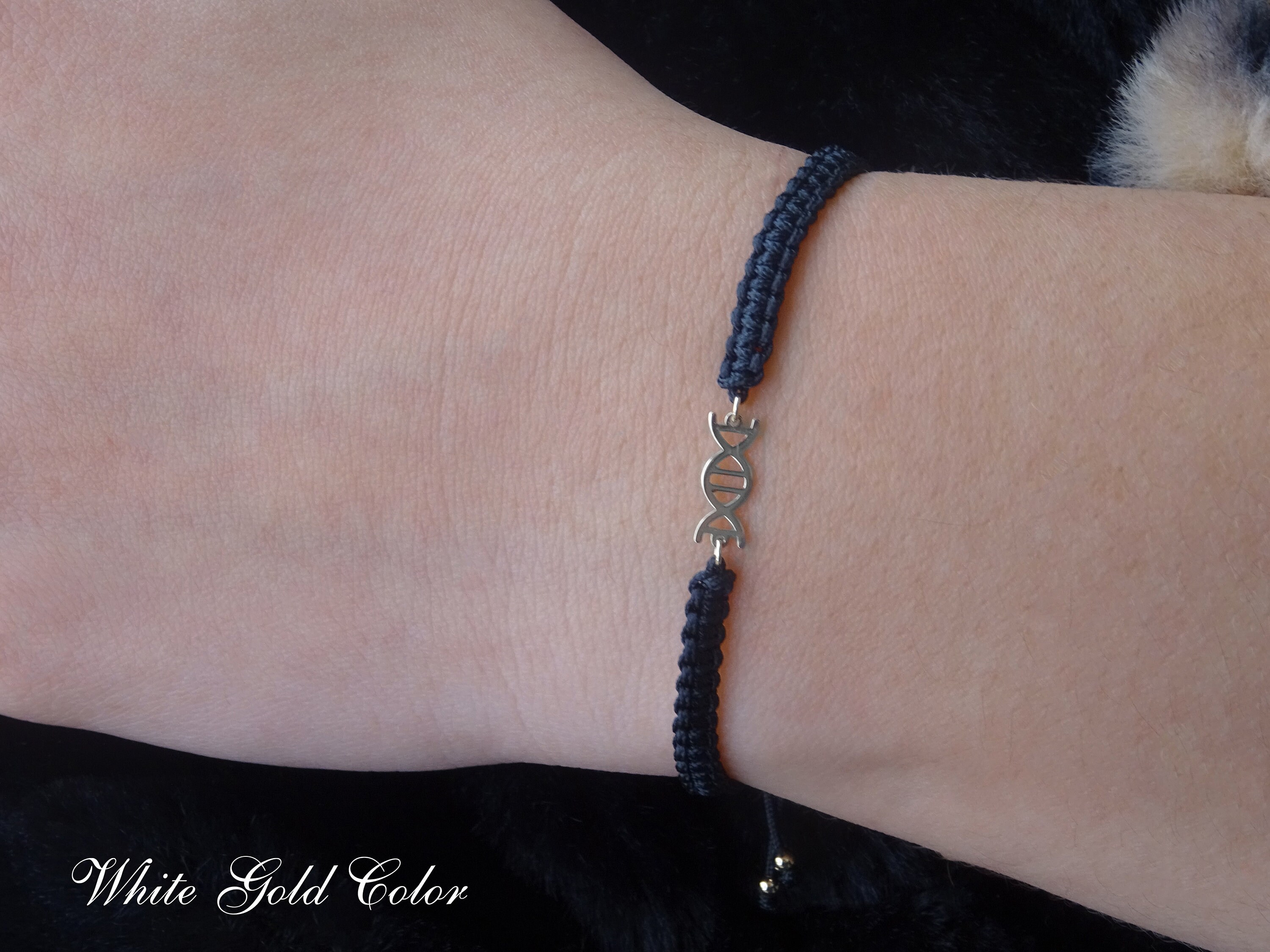 Solid Gold DNA Bracelet, DNA Jewel, Science Jewel, Biology Student Gift, Scientist Gift, Dna ...