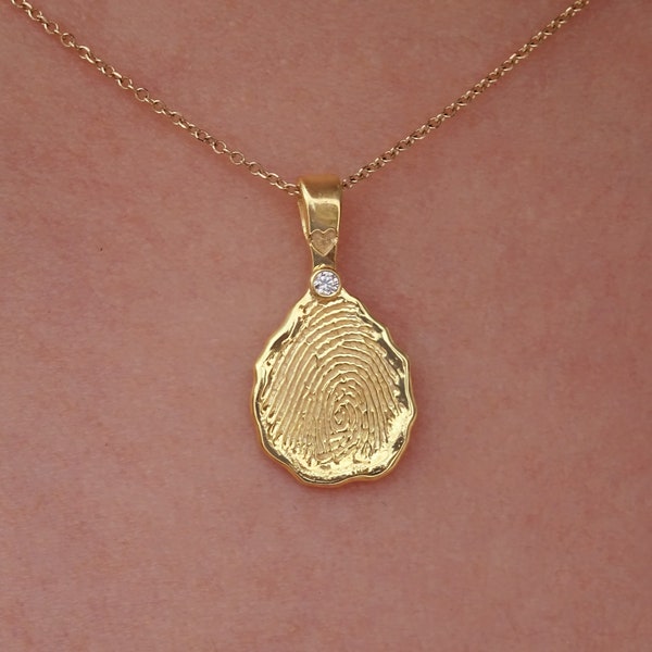 Gold Fingerprint Jewelry - Etsy