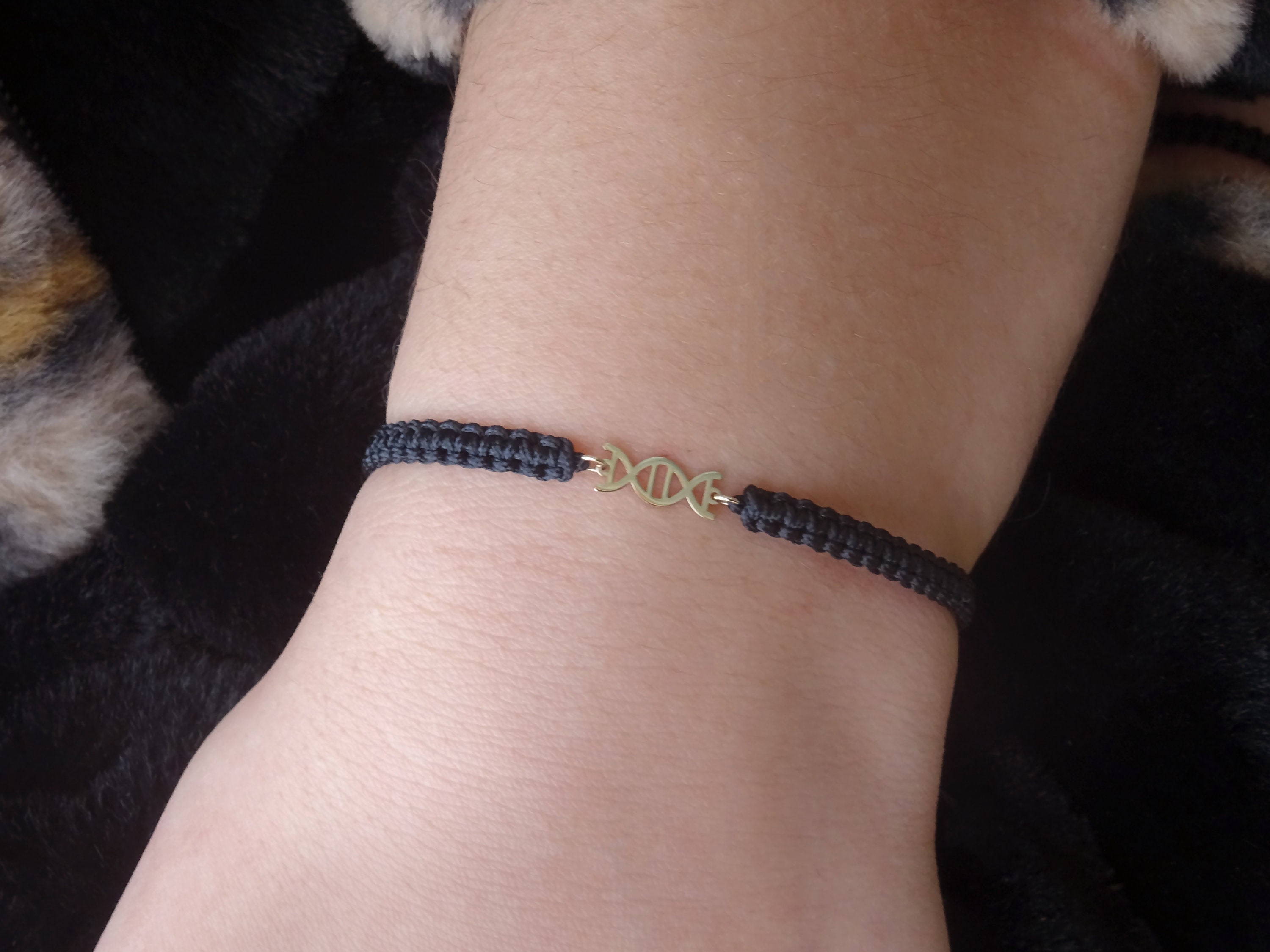 Solid Gold DNA Bracelet, DNA Jewel, Science Jewel, Biology Student Gift, Scientist Gift, Dna ...