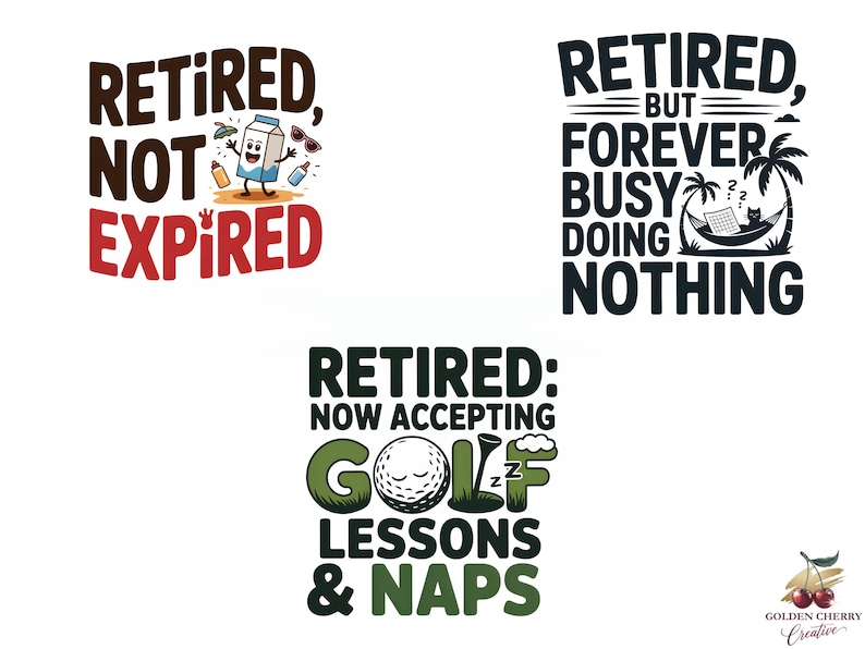 Funny Retirement Quotes PNG Bundle: Sarcastic Designs (digital Download ...