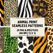 Animal Print Seamless Patterns: PNG & JPEG Files (digital Download) - Etsy