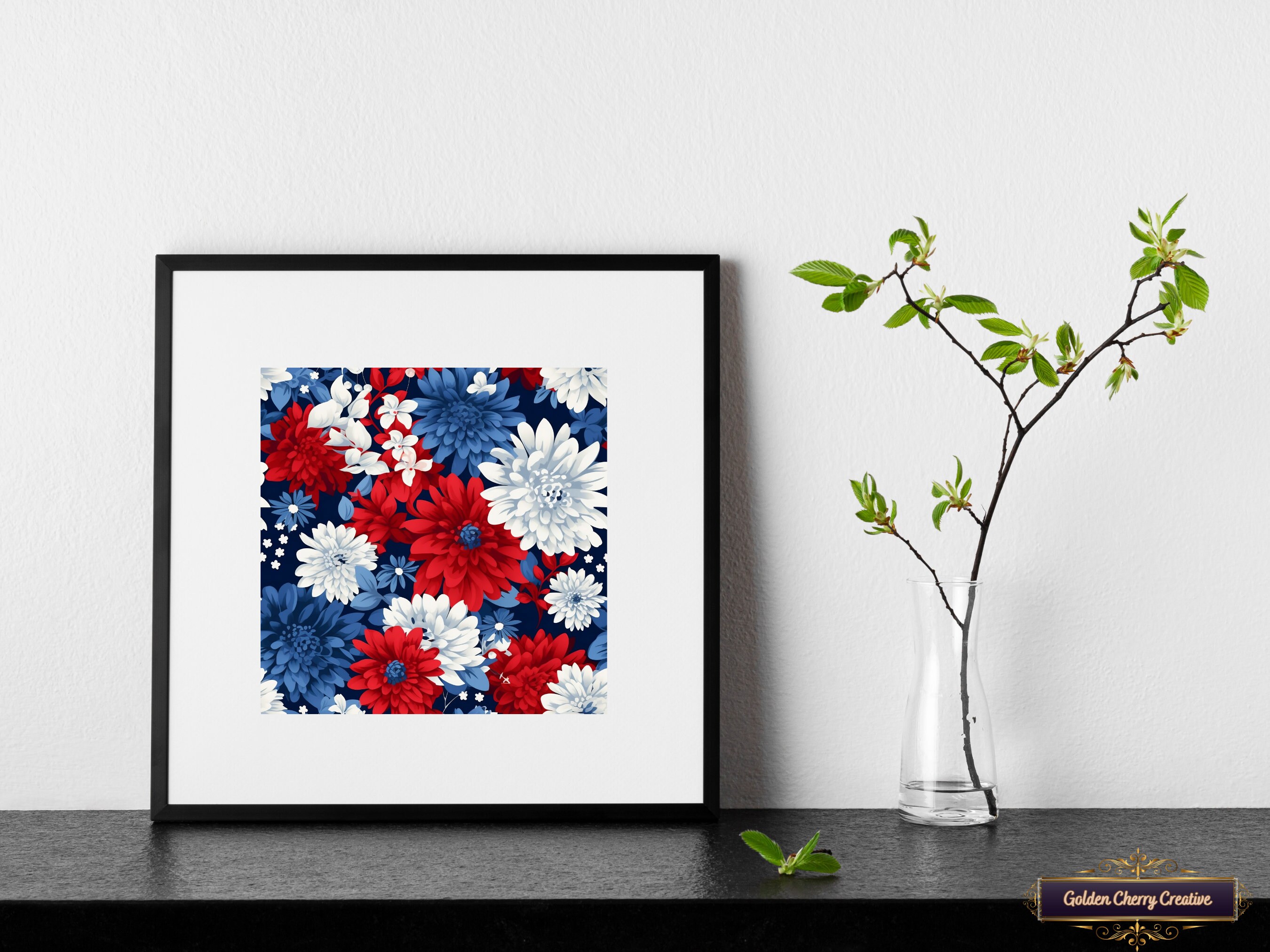 20 Patriotic 4th of July Seamless Patterns PNG & JPEG USA Independence ...