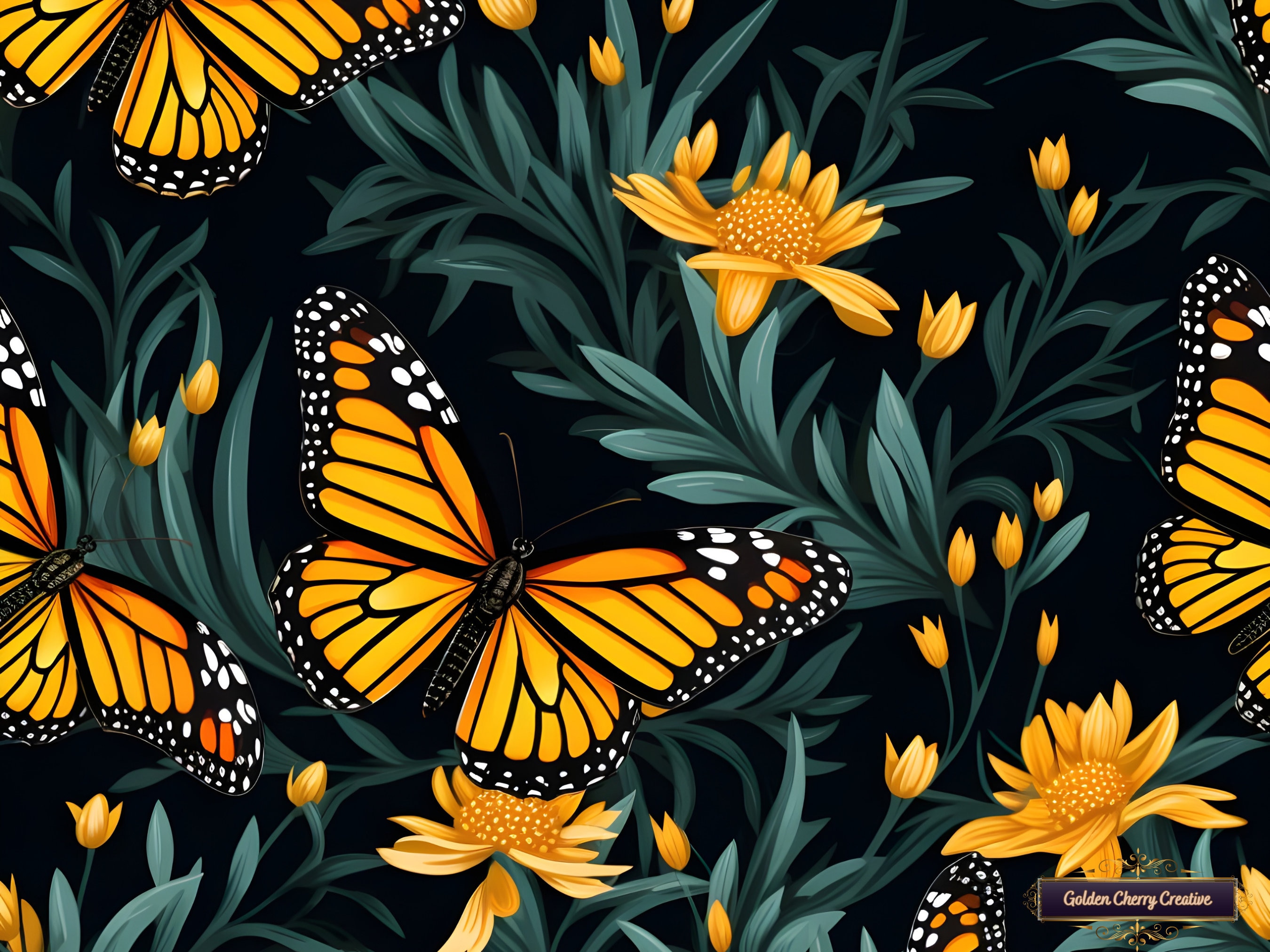 20 Butterfly Seamless Patterns PNG & JPEG Digital Paper Set - Etsy
