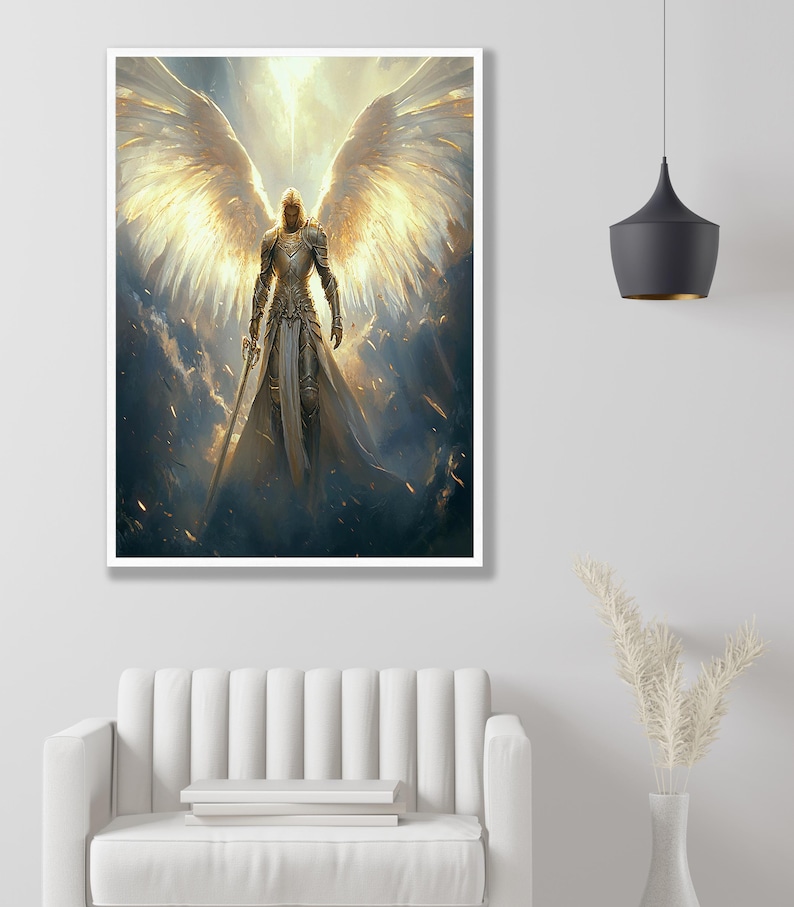 Archangel Michael Warrior of God in Divine White to Download ...