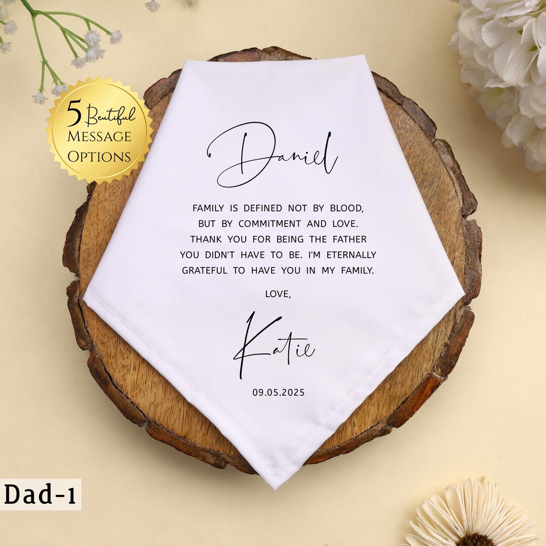 Stepfather of the Bride or Groom Wedding Gift, Personalized Wedding ...