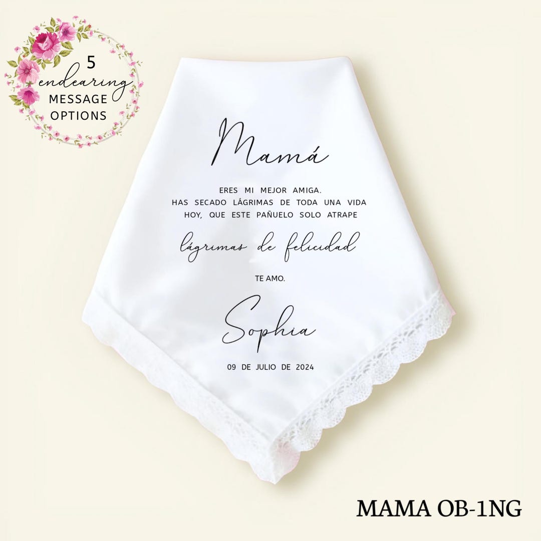 Spanish Mother of the Bride Gift | Pañuelo De Boda Para Ia Madre De La ...