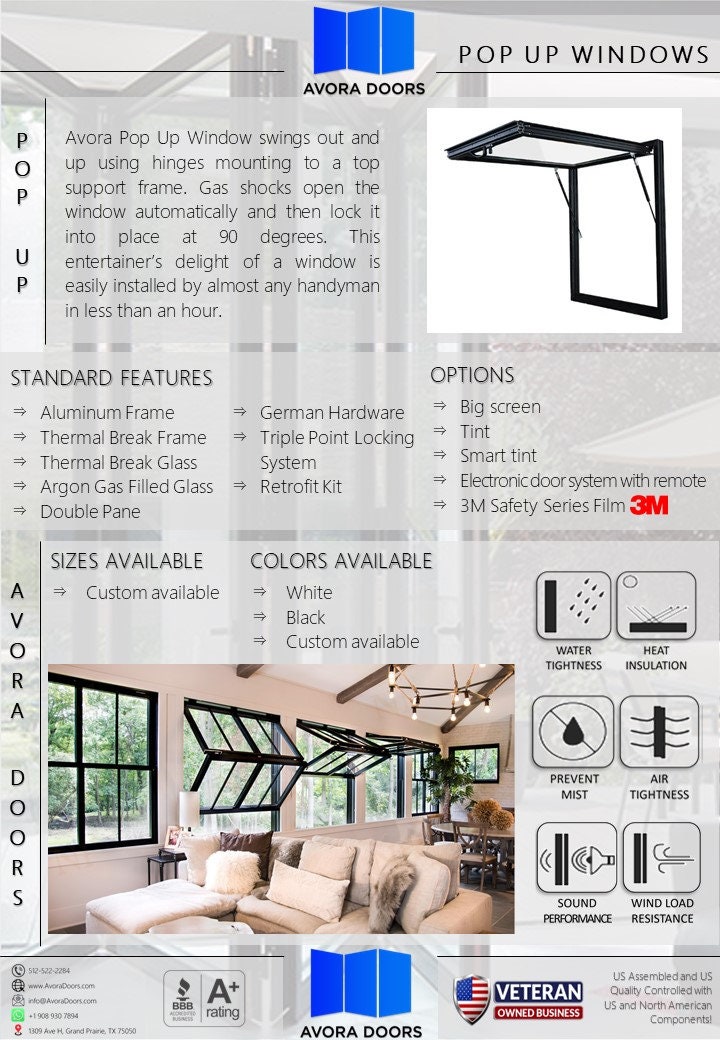 Avora Slide up Windows - Etsy