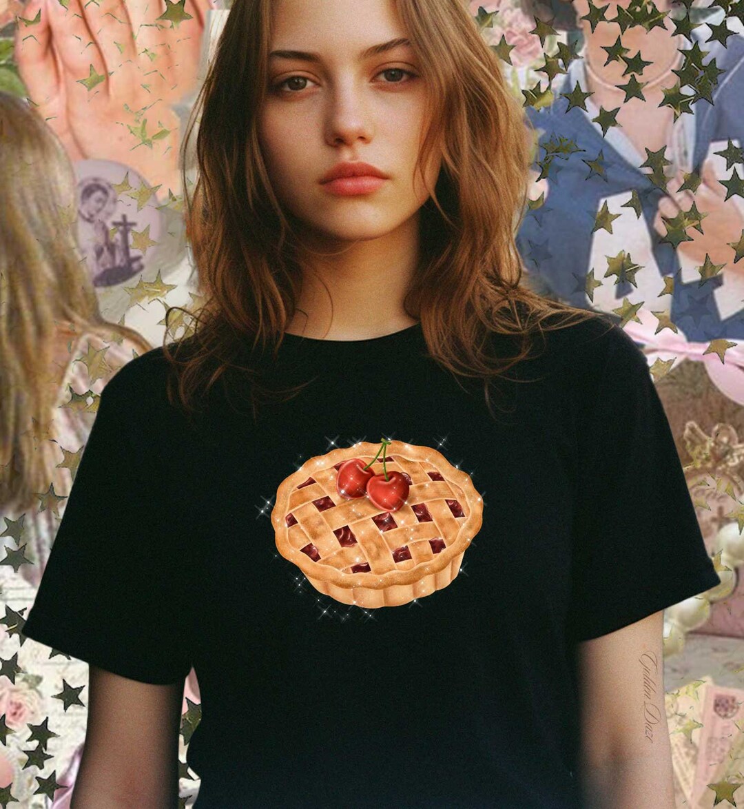 Y2k Sweet Cherry Pie Cute Coquette 90's Baby Tee Y2k - Etsy