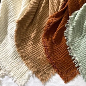 Baby Soft Gauze Blanket Muslin / 4 Ply Muslin 100% Organic Cotton ...