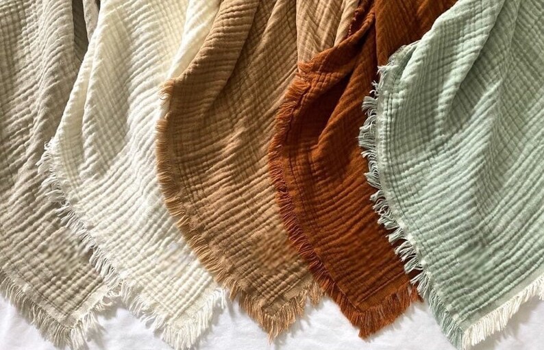 Baby Soft Gauze Blanket Muslin / 4 Ply Muslin 100% Organic Cotton ...