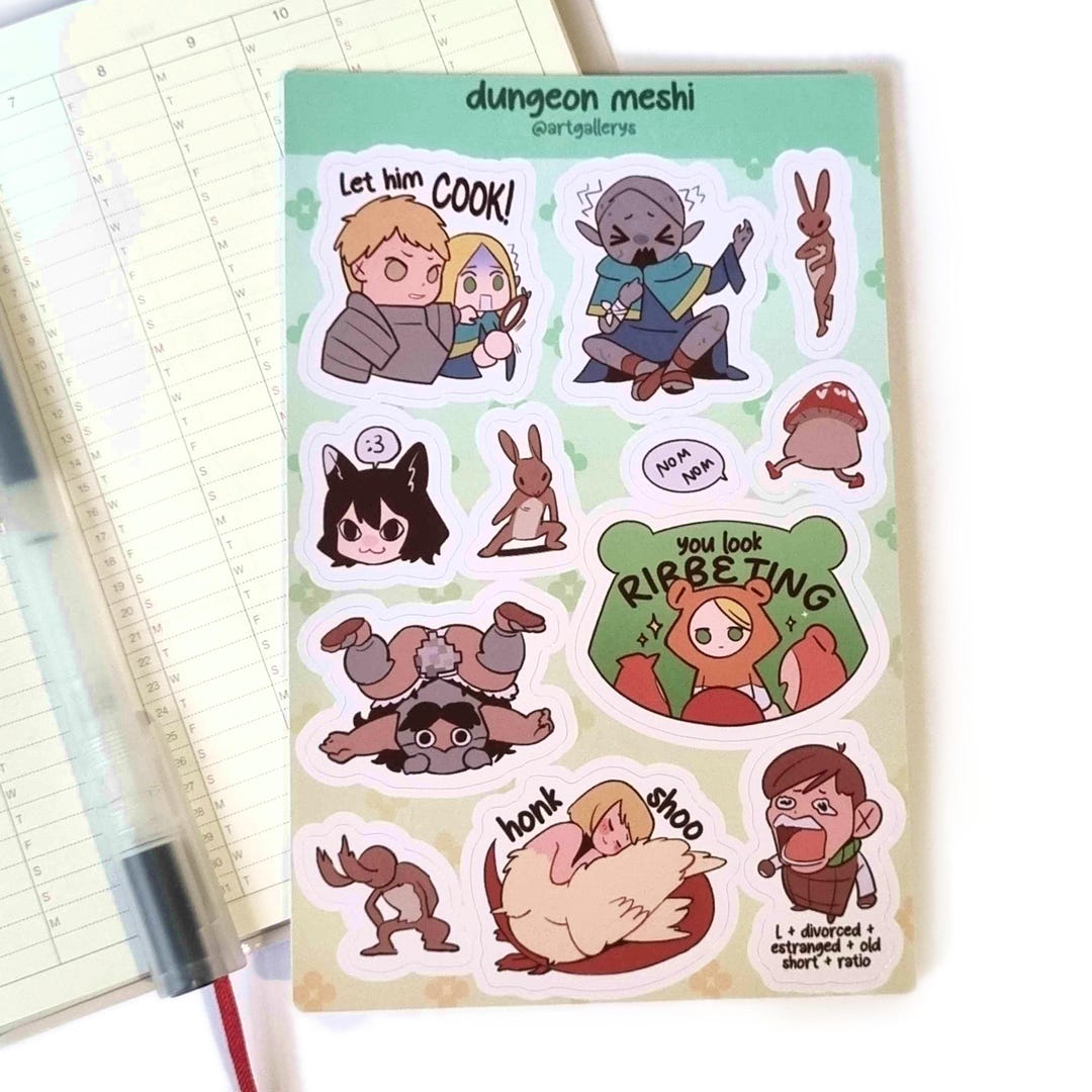 Dungeon Meshi / Delicious in Dungeon | Sticker Sheet - Etsy