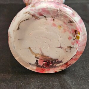 Vintage Tall Spatter Glass Vase With Ruffled Top End of Day Art Glass ...