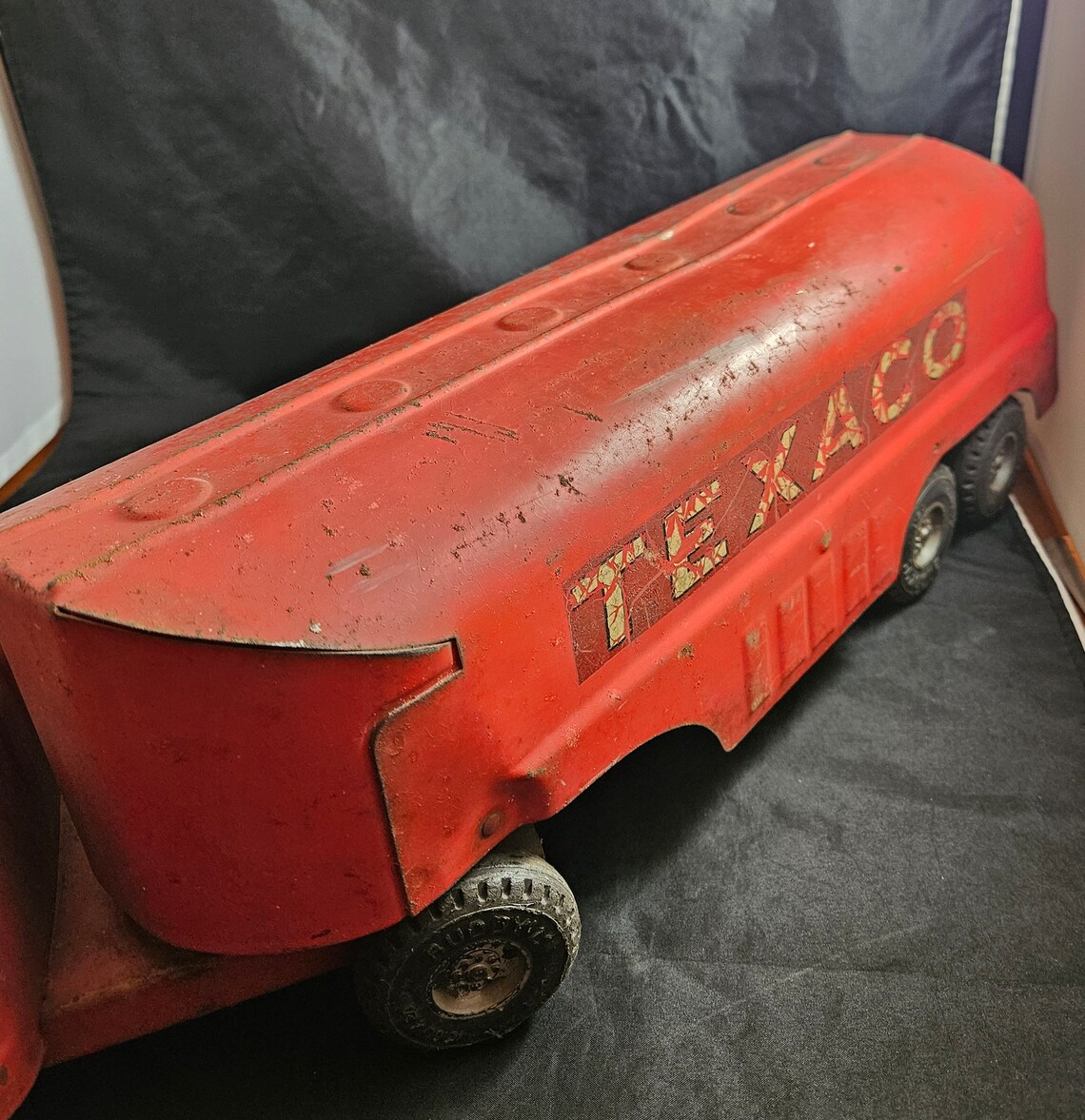 Large Vintage 1960s Buddy L Pressed Steel Red Texaco Toy Oil Tanker ...