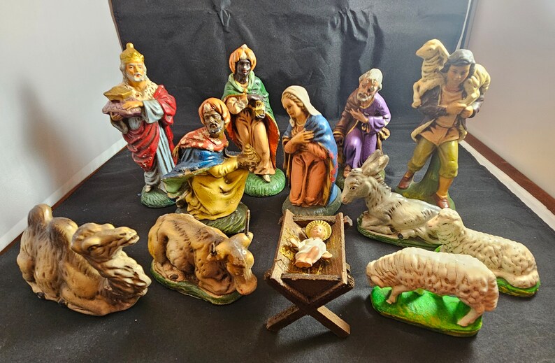 Antique Vintage West Germany Christmas Nativity Putz - Etsy