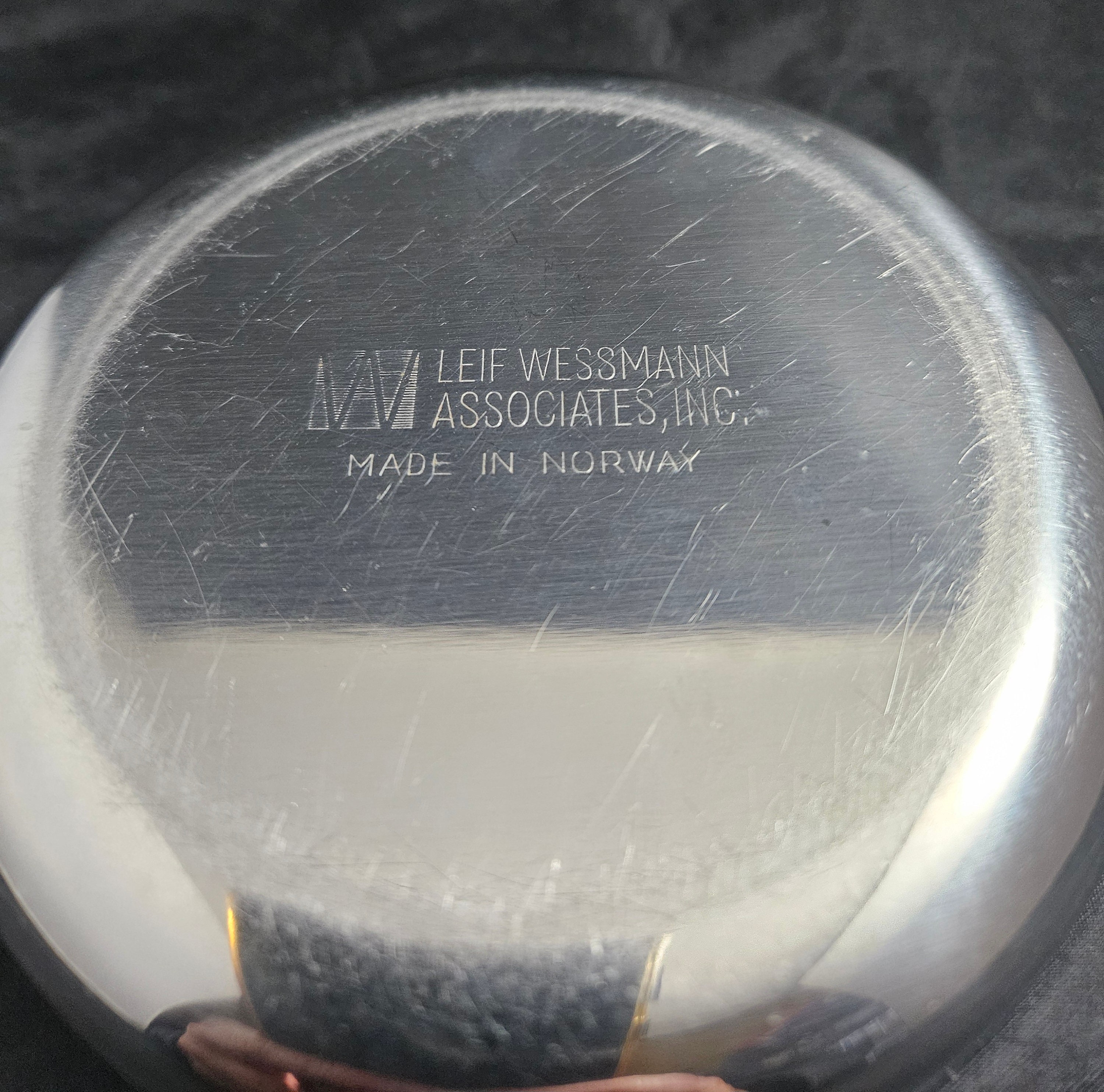 Vintage Leif Wessmann Red Enamel and Steel Ashtray/catchall by Leif ...