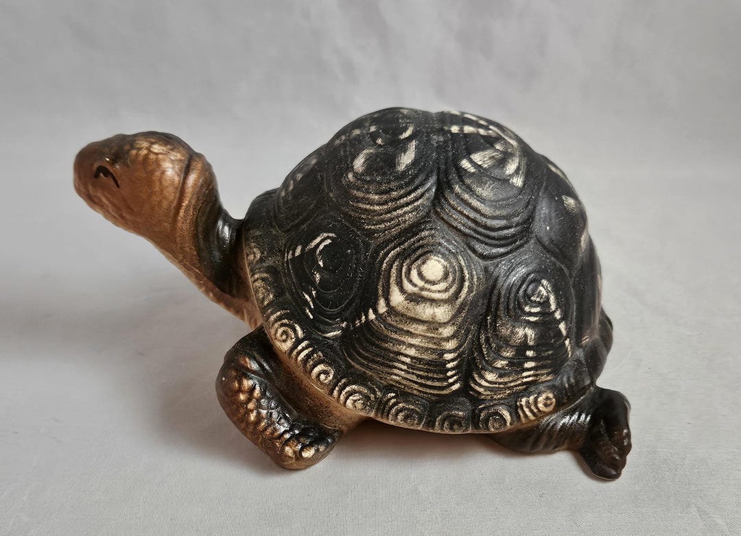 Vintage Ceramic Bisque Turtle Tortoise Made in Japan - Etsy