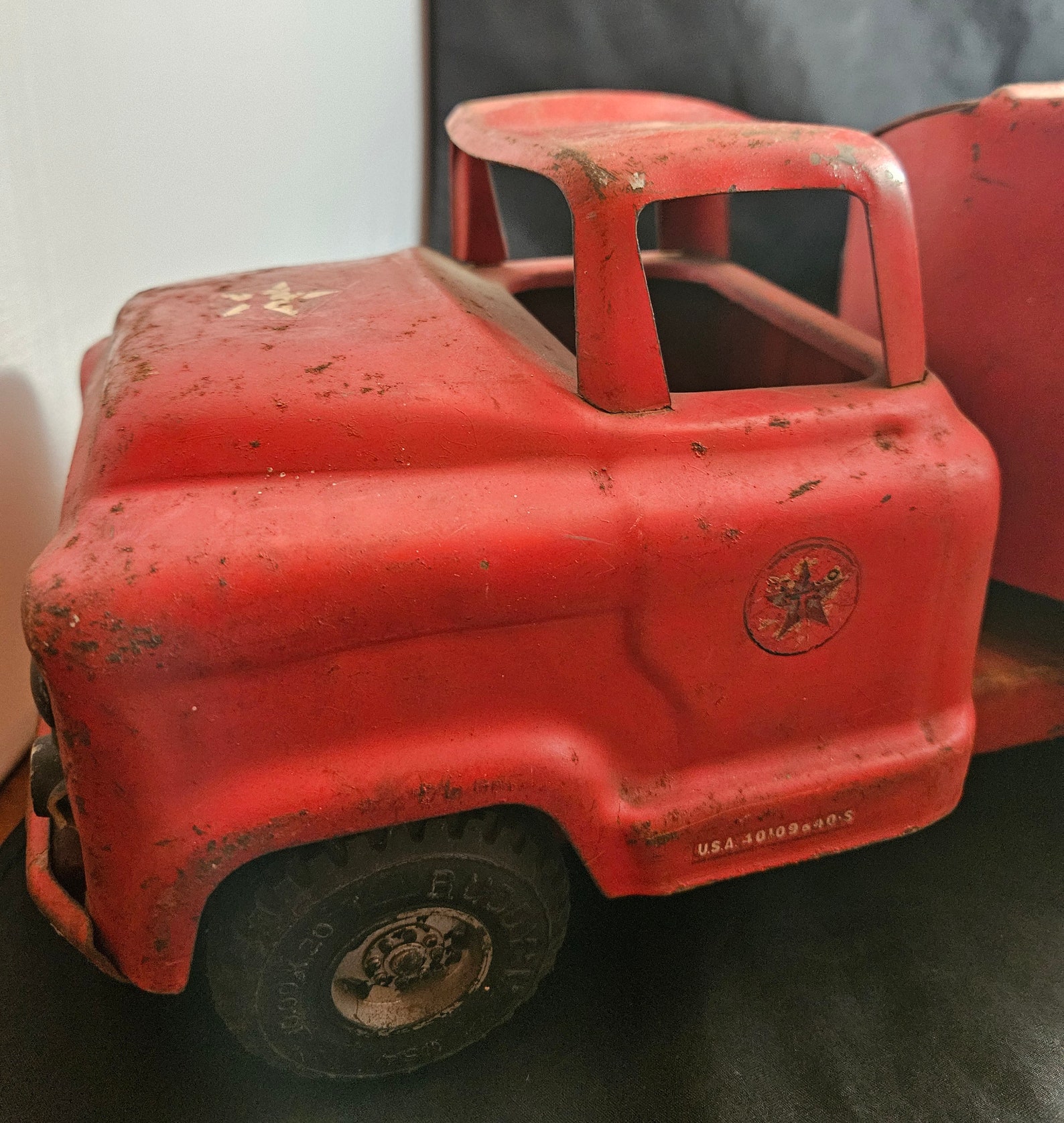 Large Vintage 1960s Buddy L Pressed Steel Red Texaco Toy Oil Tanker ...