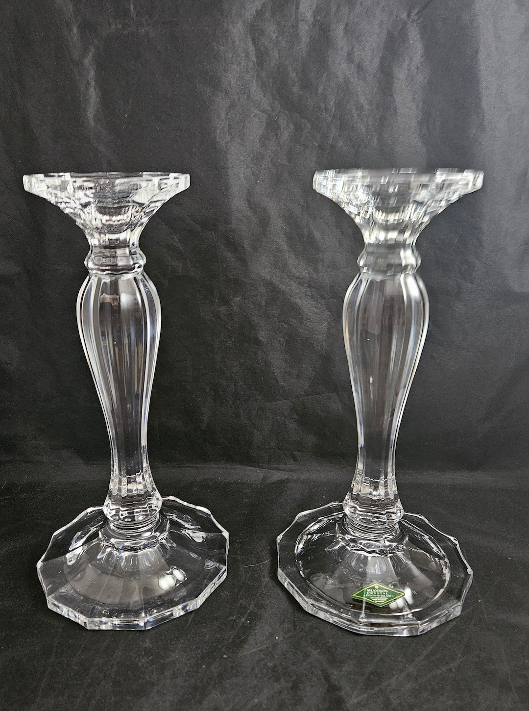 Lead Crystal Candle Holdersnull