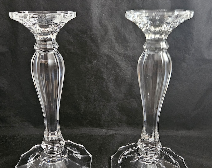Pair of Shannon Crystal Designs by Ireland Lead Crystal Candle Holders ...