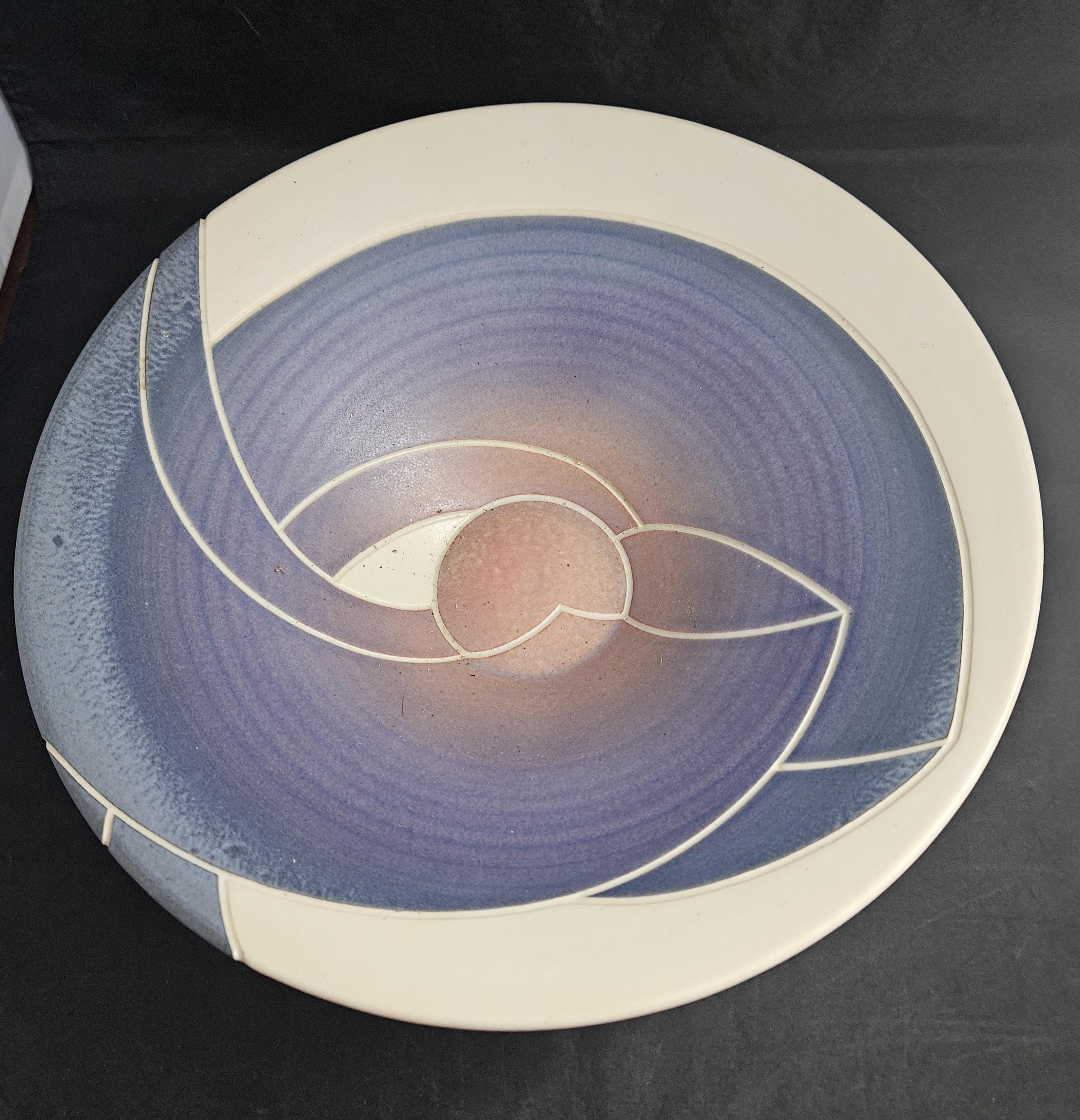 WAYNE BATES Sgraffito Studio Art Pottery Decorative Bowl Signed - Etsy