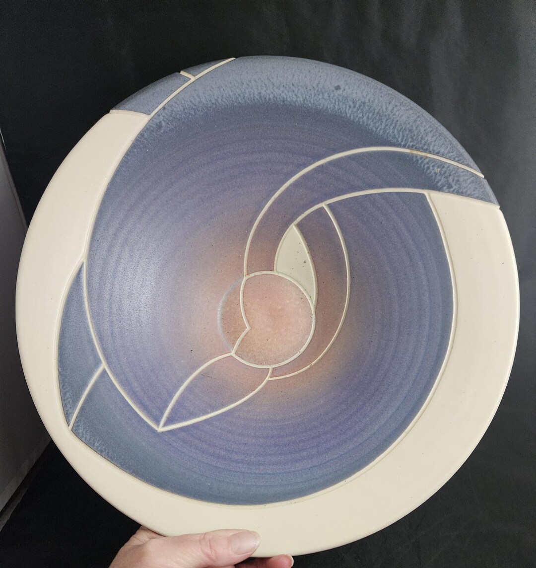 WAYNE BATES Sgraffito Studio Art Pottery Decorative Bowl Signed - Etsy
