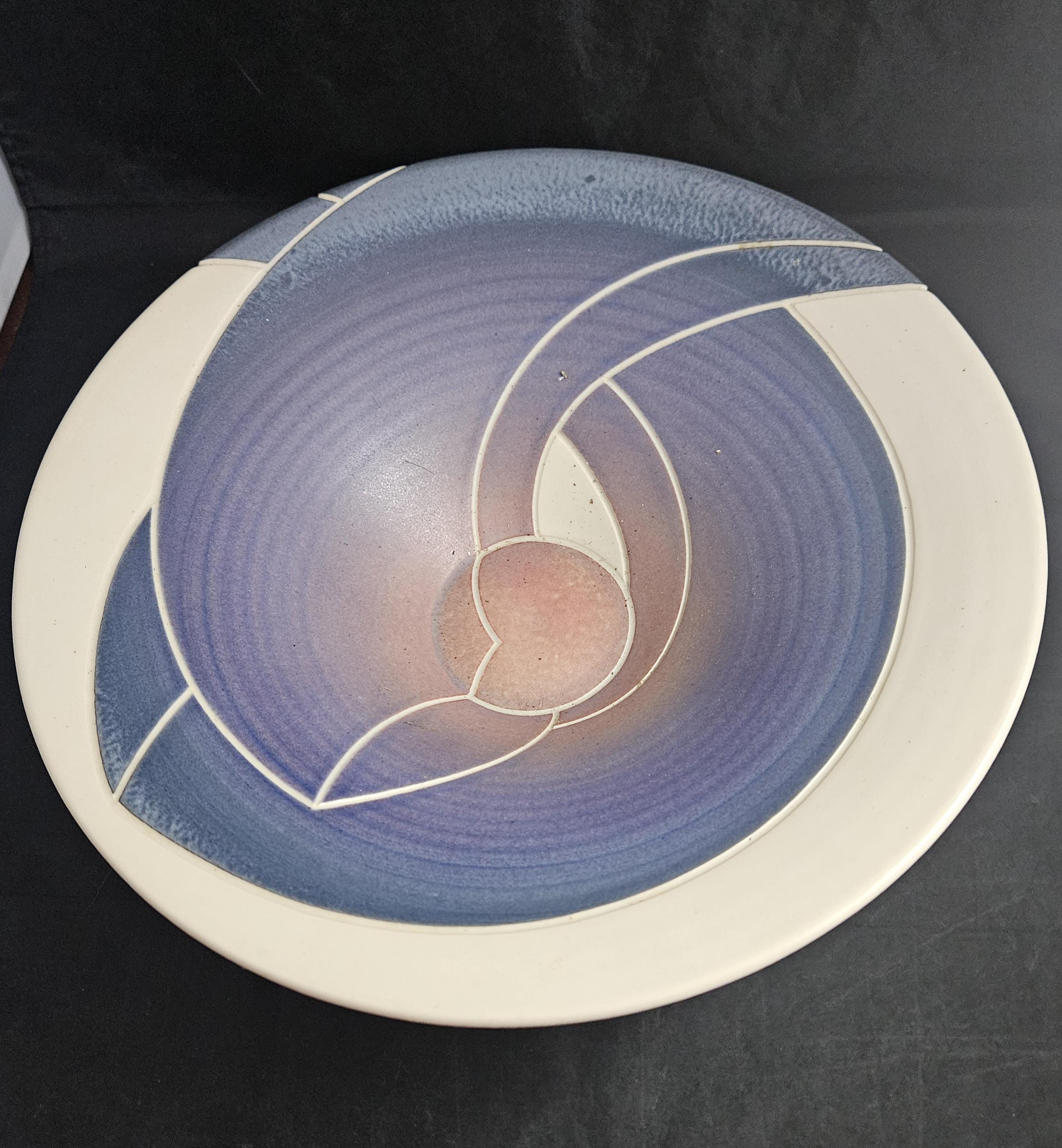 WAYNE BATES Sgraffito Studio Art Pottery Decorative Bowl Signed - Etsy