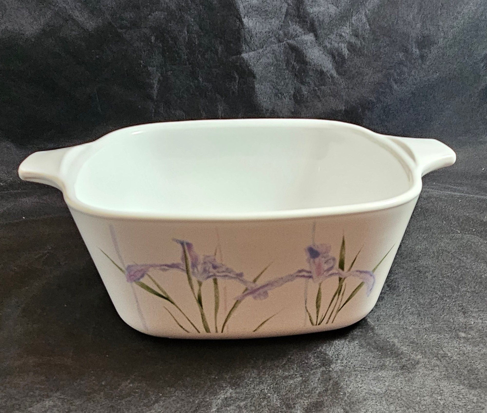 Corning Ware shadow Iris Small Square Pan With Handles, Vintage 700ml ...