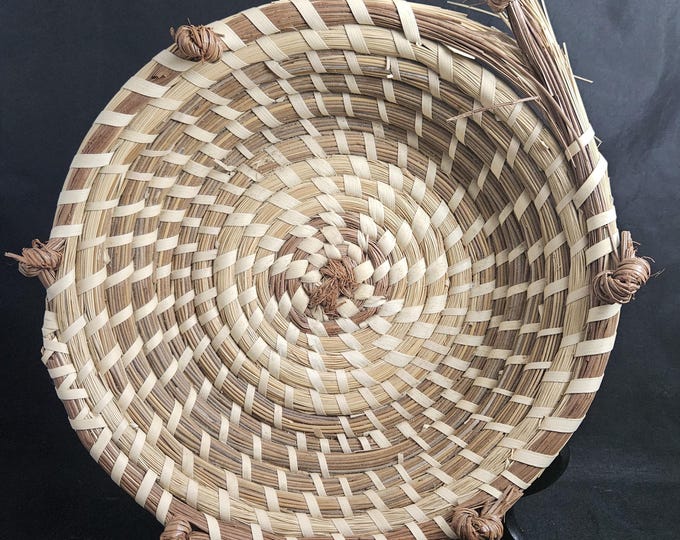 Vintage Charleston Sweet Grass Love Knots Basket, Sweet Grass Basket ...