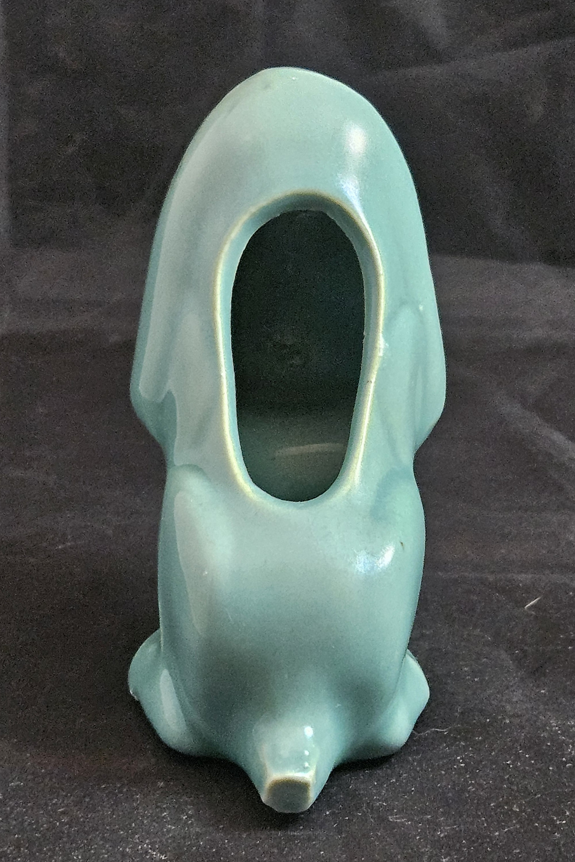 Small Vintage Blue Dog Planter Rosemeade Pottery North Dakota ...