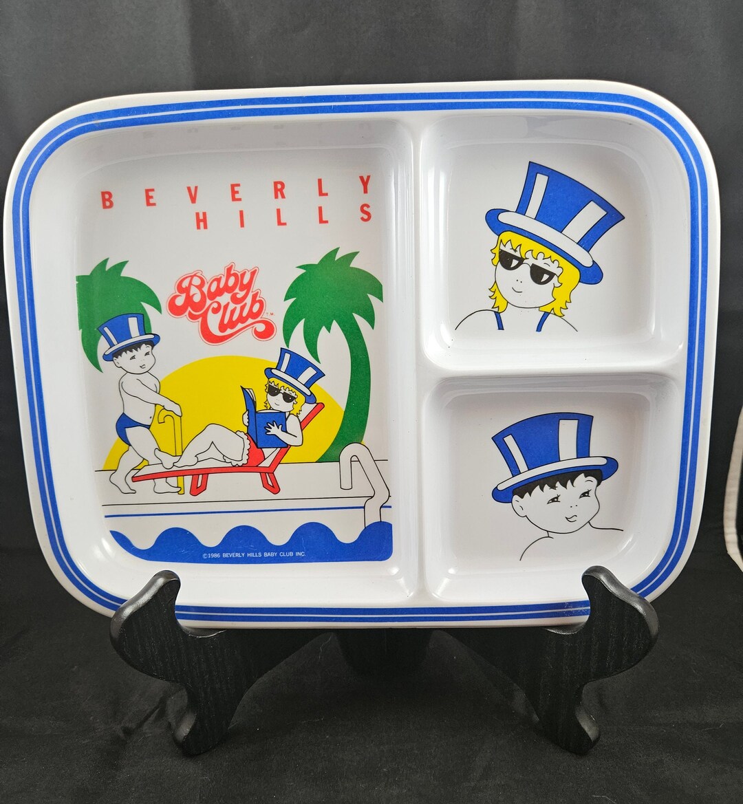 Beverly Hills Baby Club Divided Plate - Etsy