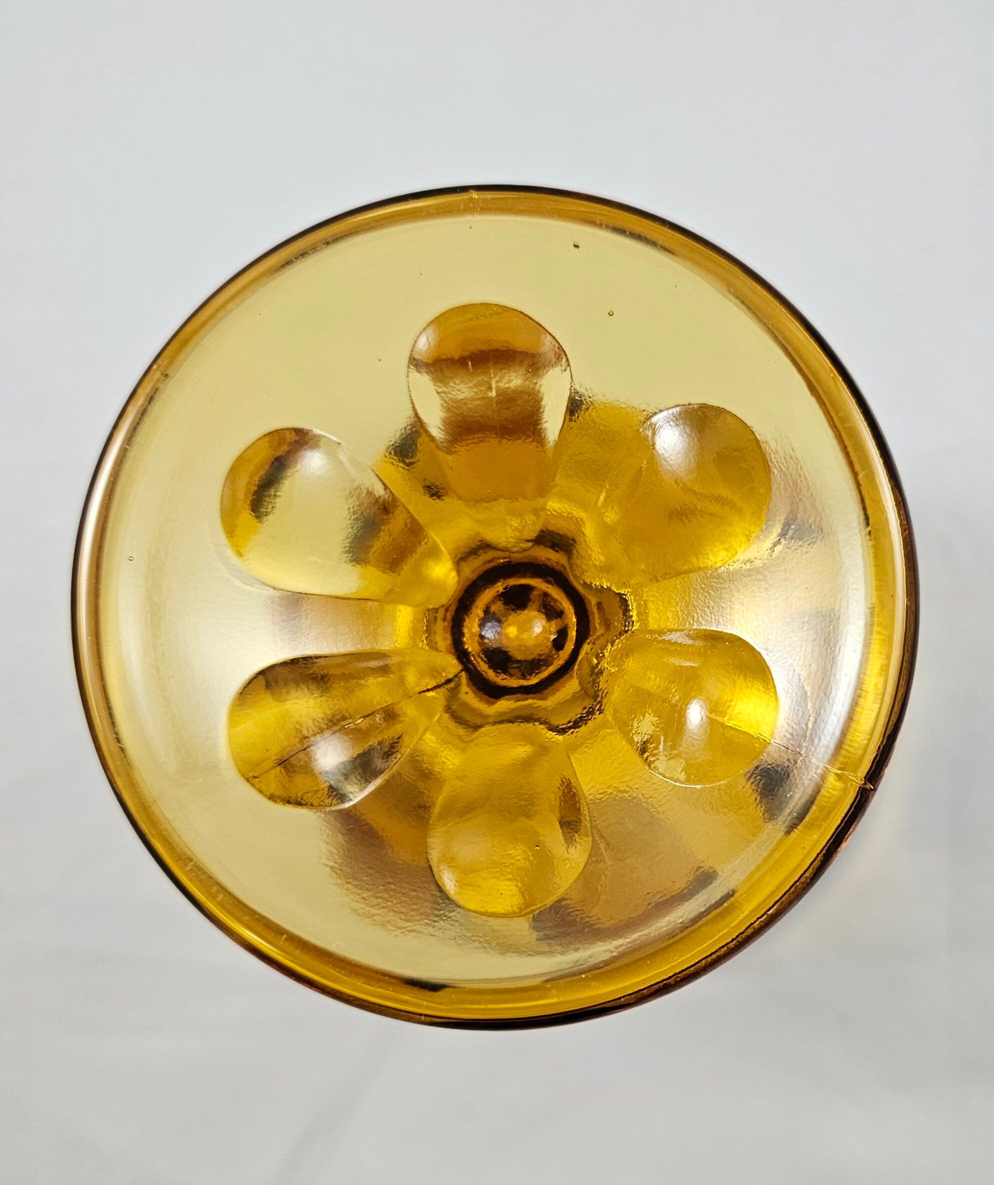 Viking Glass Epic Amber Candy Dish With Lid Vintage 8 - Etsy