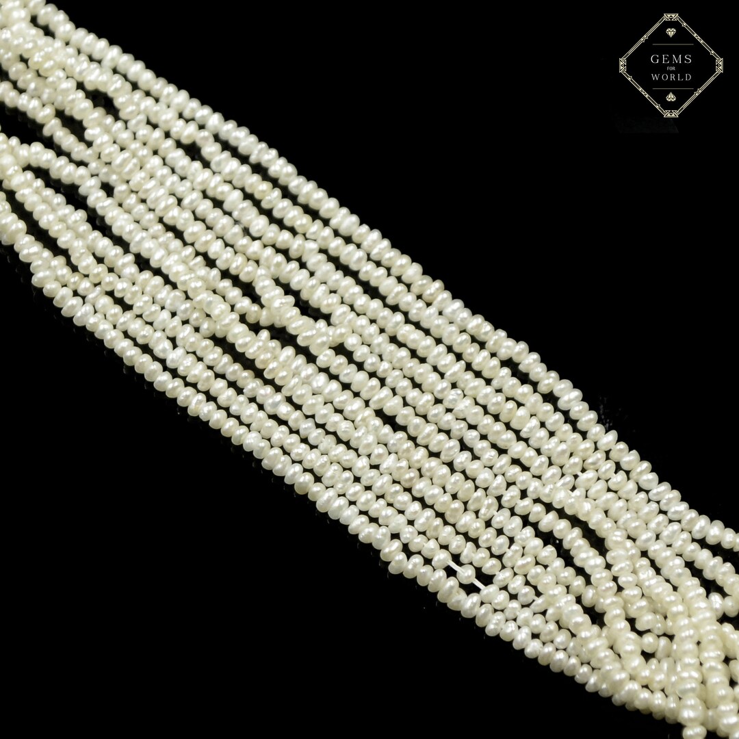 Natural Tiny Pearl Beads, 1-1.5mm Freshwater Genuine Seed Pearls, Small ...