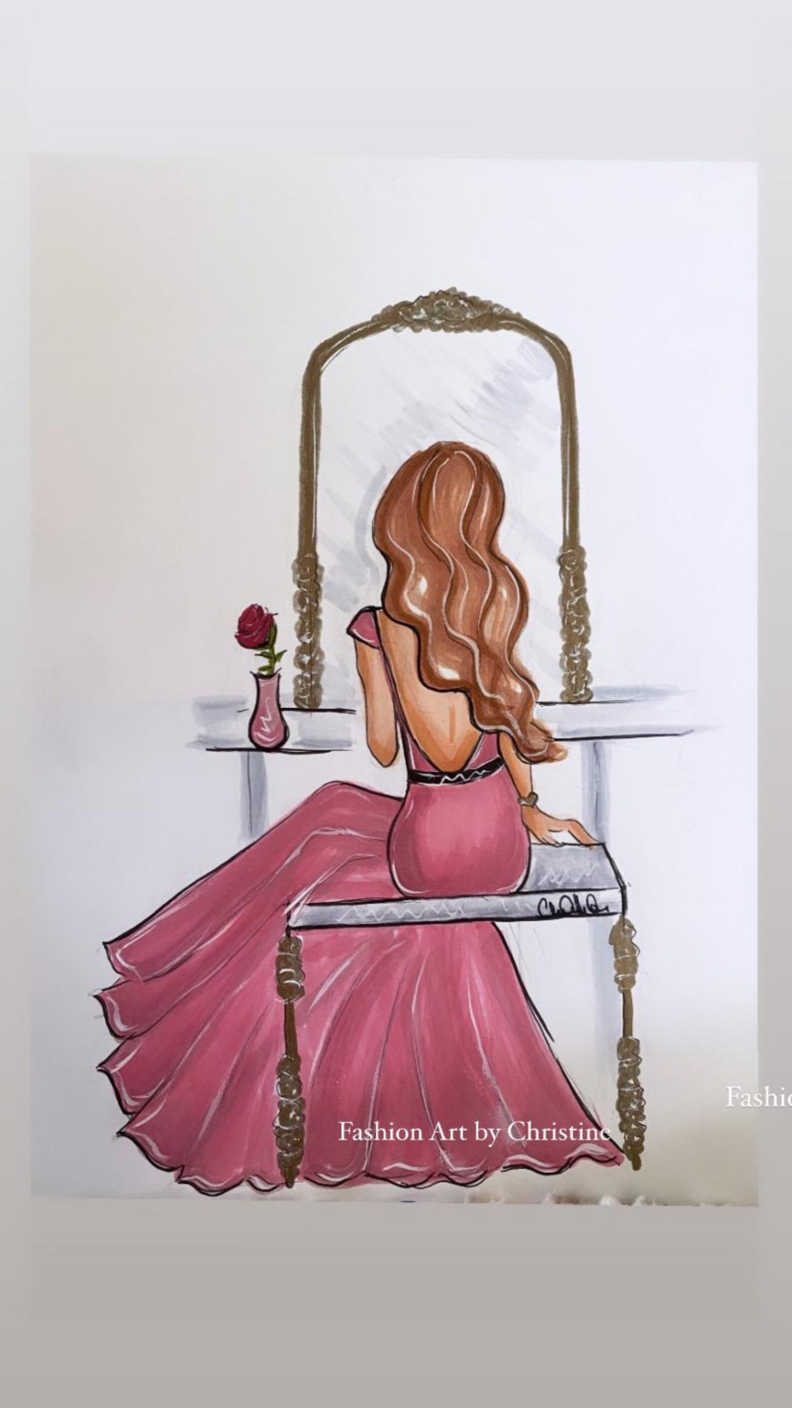 Looking Glass Pretty Art Print - Etsy
