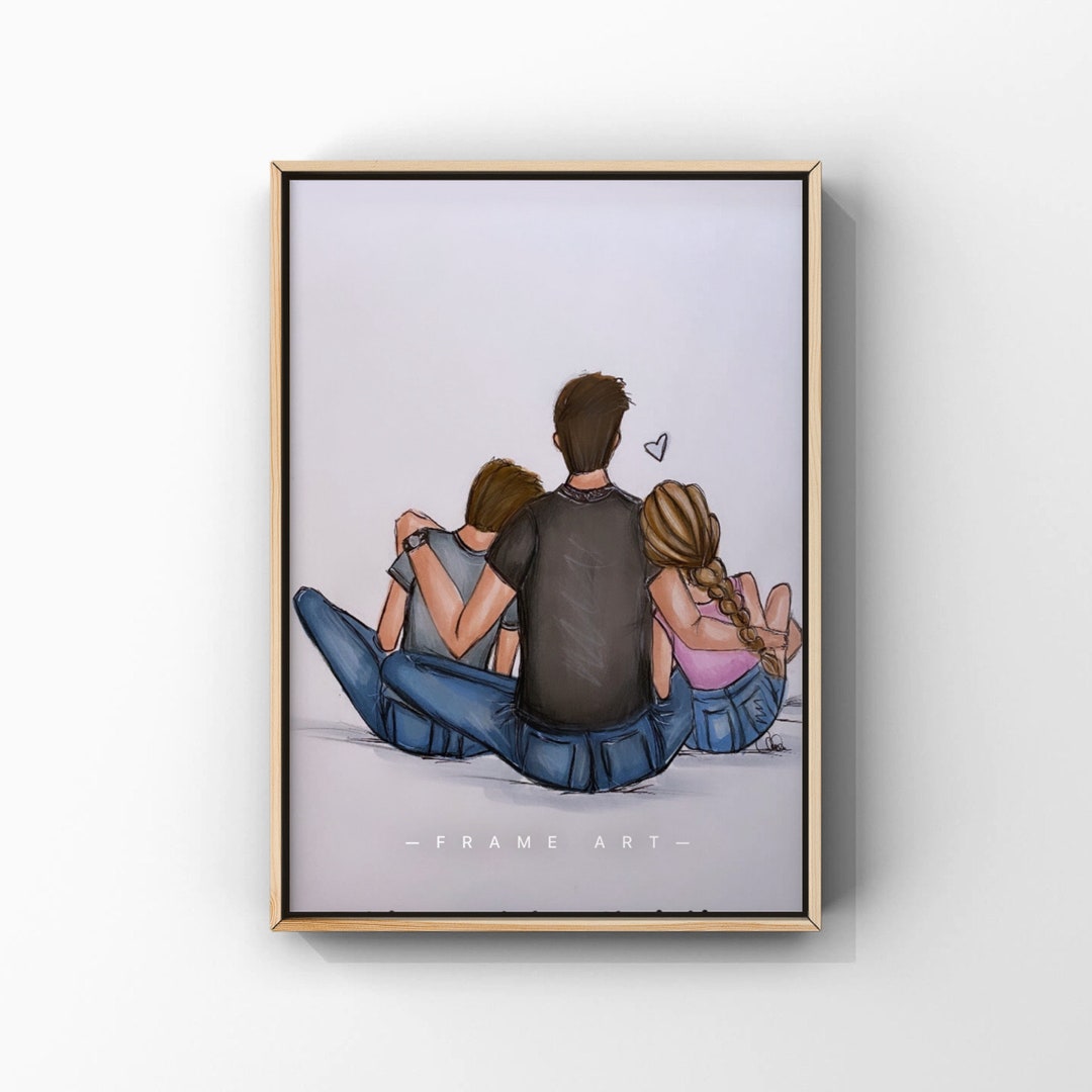 With Love Dad Art Print Father’s Day Dad Gift Ideas - Etsy
