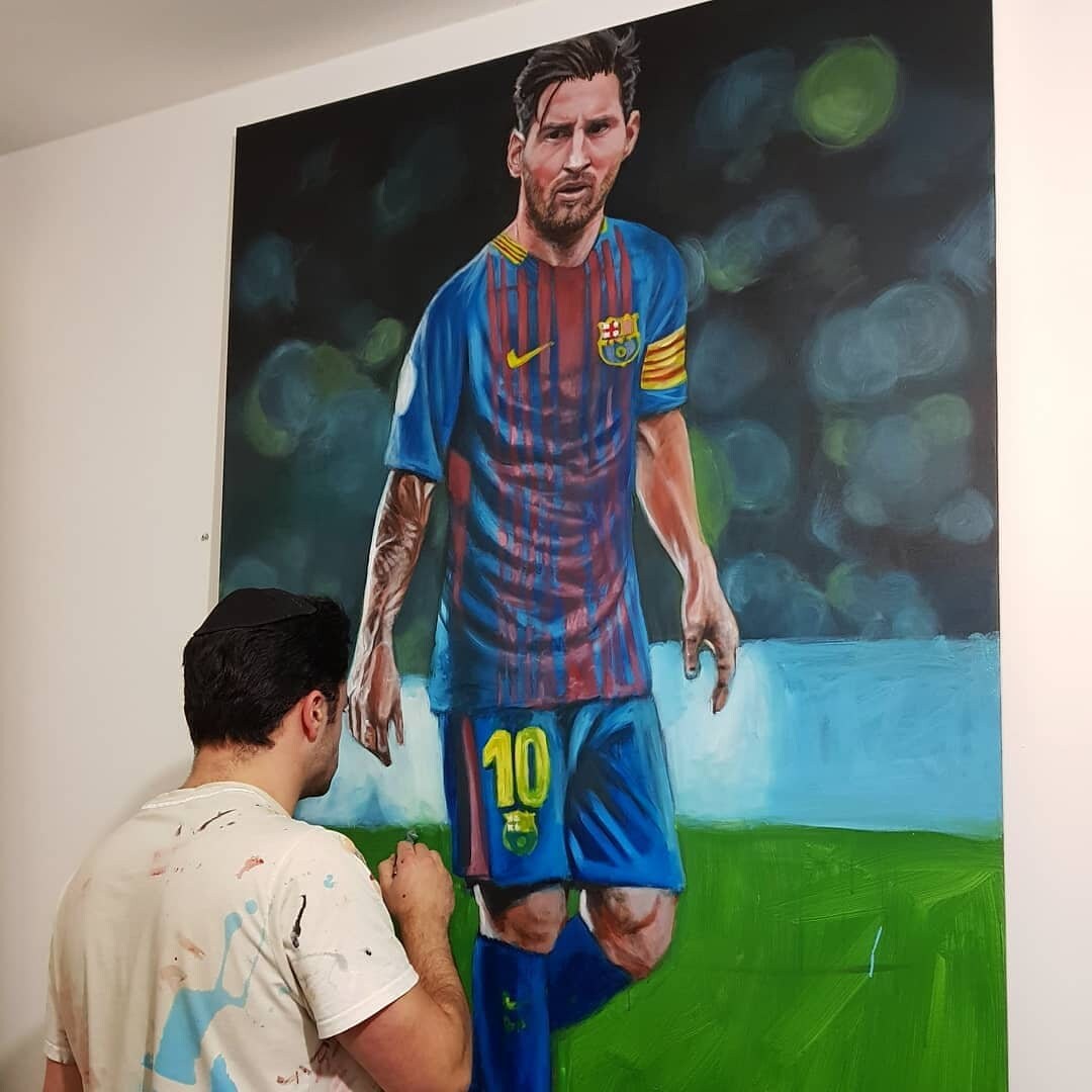 Lionel Messi Acrylic Painting - Etsy