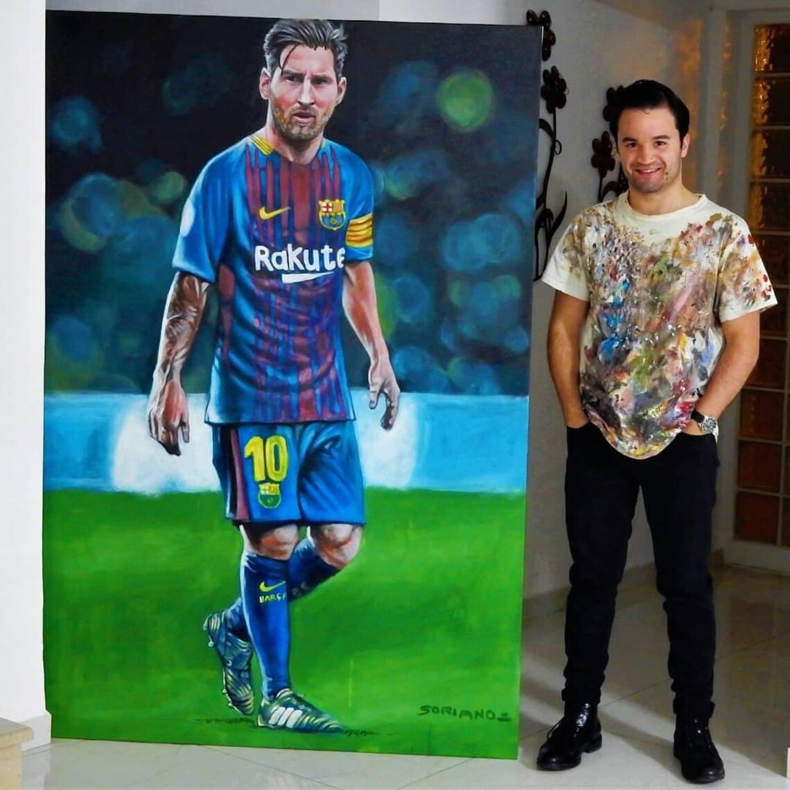 Lionel Messi Acrylic Painting - Etsy