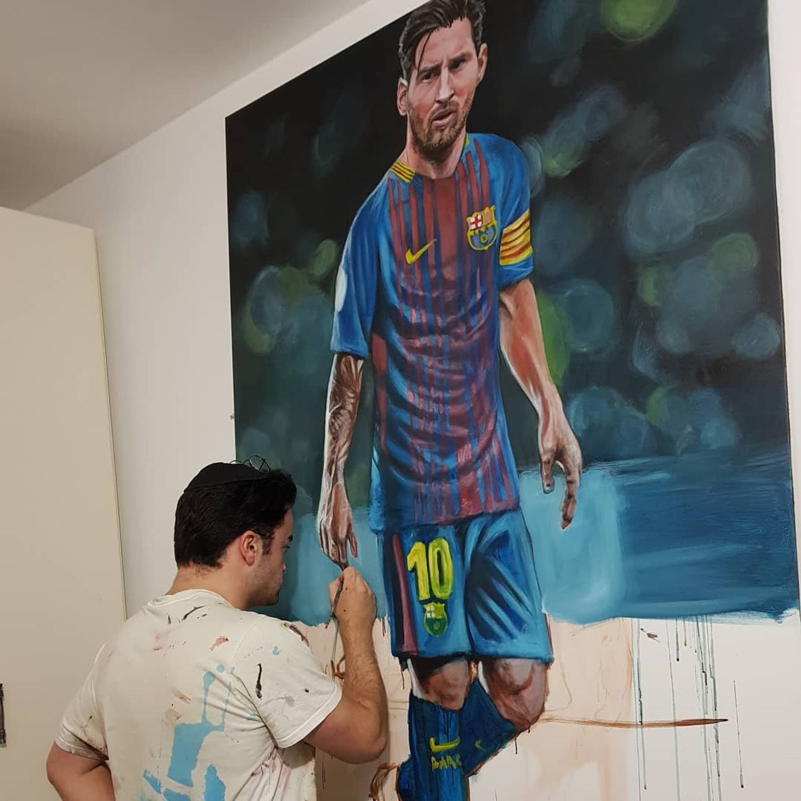 Lionel Messi Acrylic Painting - Etsy