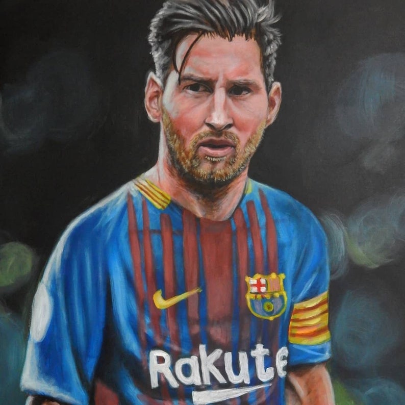 Lionel Messi Acrylic Painting - Etsy