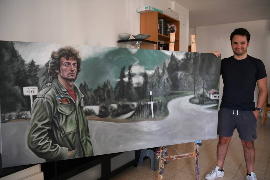 Rambo I Acrylic Painting - Etsy