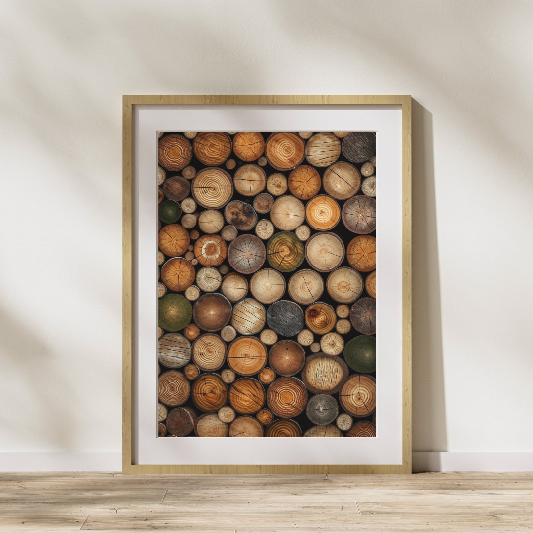 Nature Picture logs Poster on Matte Premium Paper, Decoration, Wall ...