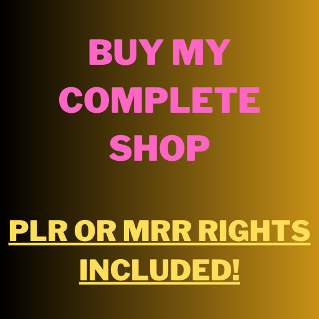 PLR Bundle Buy My Complete Shop, Ebook + Video Courses, Master Resell ...