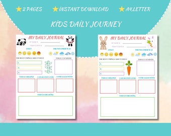 Kids Daily Journal Printable Journal for Kids Diary for Children Kids ...