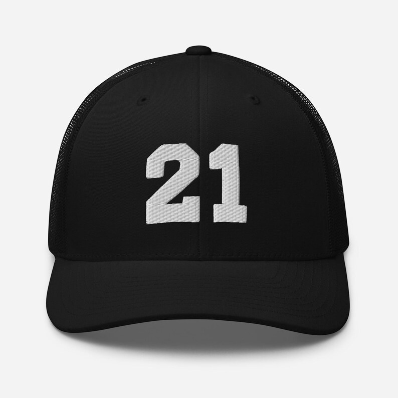 Embroidered '21st Birthday' Trucker Cap – Mesh Back, Adjustable Fit ...