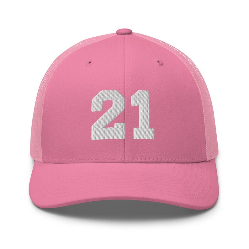 Embroidered '21st Birthday' Trucker Cap – Mesh Back, Adjustable Fit ...