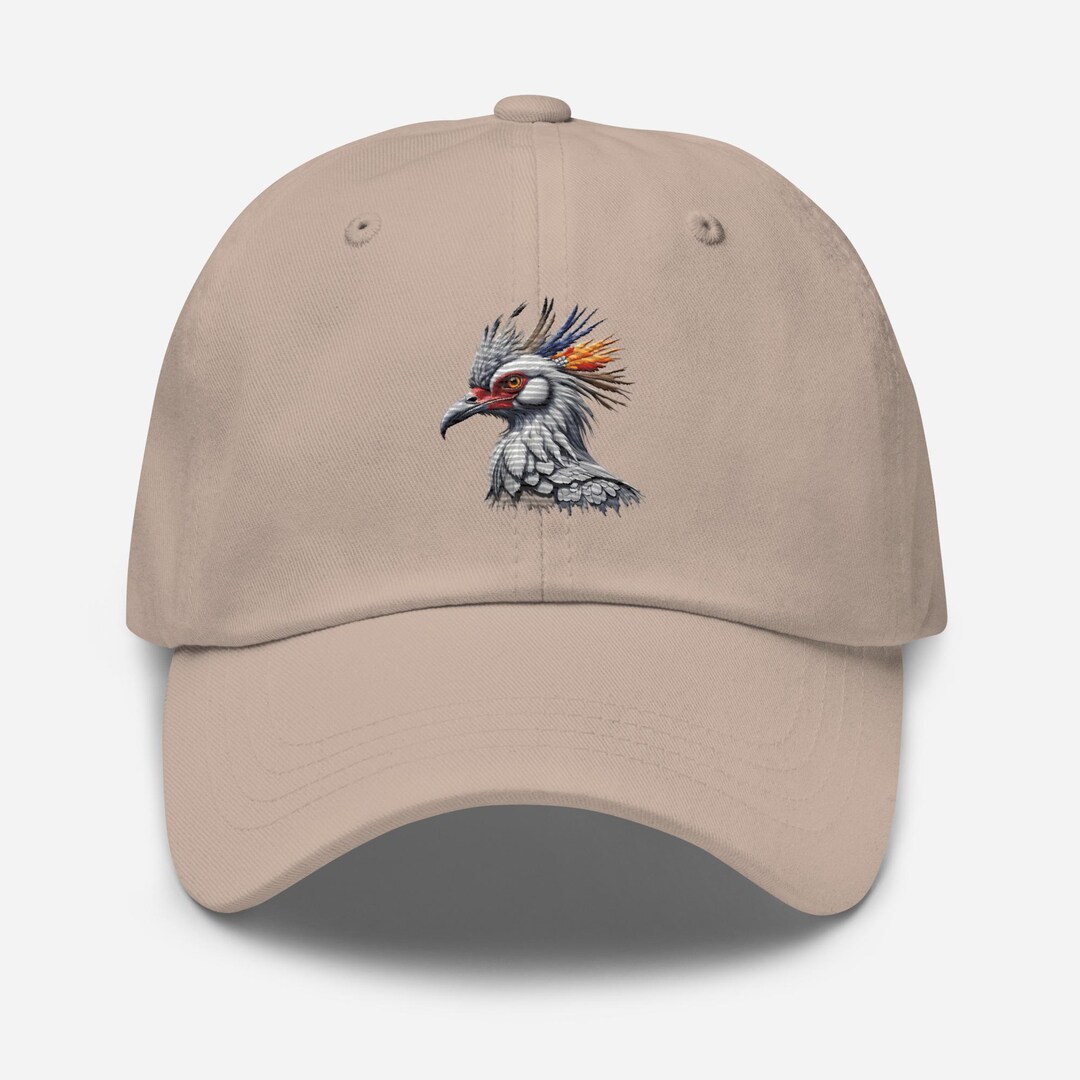 Bird Hat - Secretary Bird Embroidered Hat- Nature Lovers Gift - Etsy