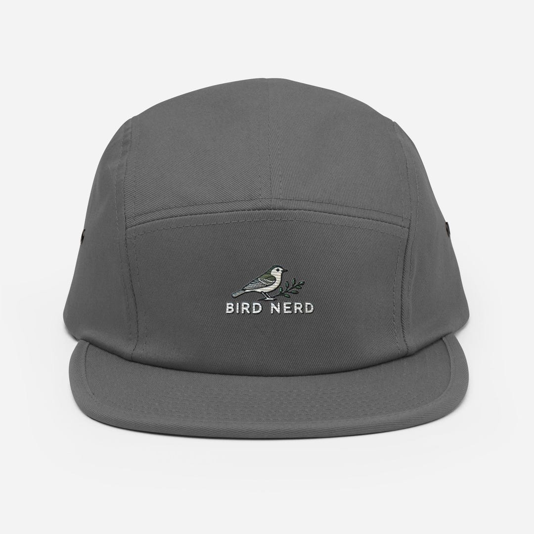 Bird Nerd Embroidered Five Panel Cap for Nature Enthusiasts - Etsy