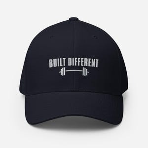 Built Different Embroidered Performance Cap – Flexfit 6277 Workout Gym Hat Minimalist Fitness - Etsy