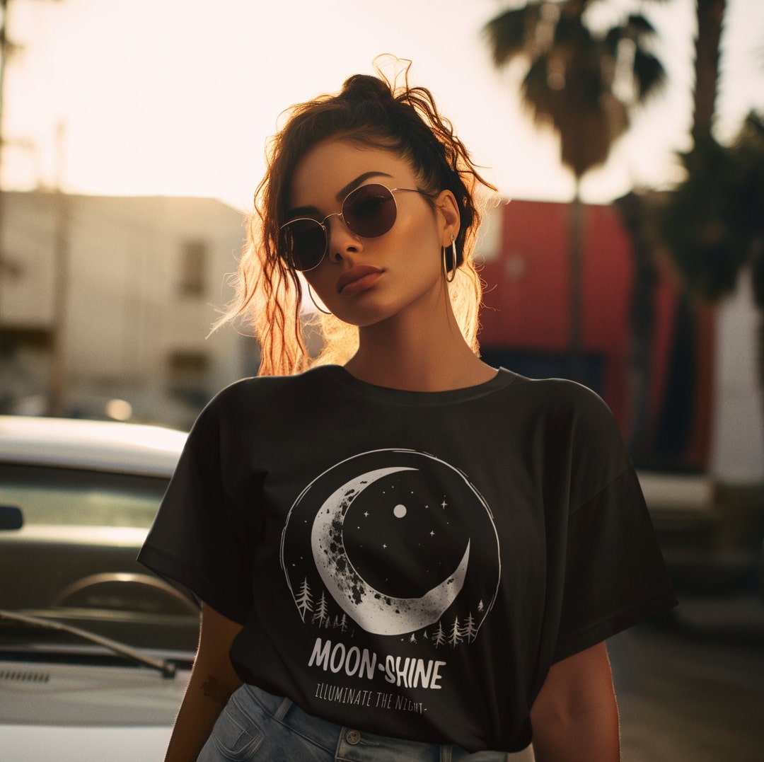 Moon Shine Peaceful Night Unisex Garment-dyed Heavyweight T-shirt ...
